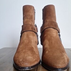Saint Laurent | Shoes | Saint Laurent Ysl Suede Wyatt Harness Ankle ...